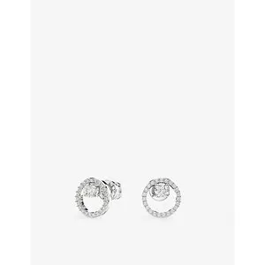 SWAROVSKI Constella Rhodium-plated Zirconia Stud Earrings - Silver