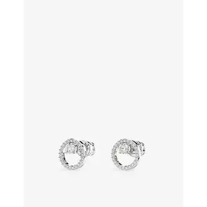 SWAROVSKI Constella Rhodium-plated Zirconia Stud Earrings - Silver