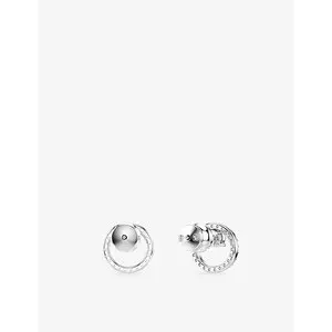 SWAROVSKI Constella Rhodium-plated Zirconia Stud Earrings - Silver