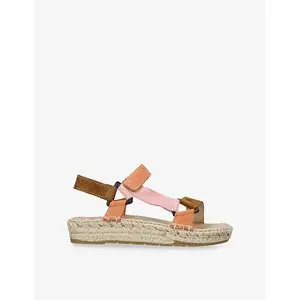 Manebí Contrast Colour Suede Hiking Sandals - Pink Comb