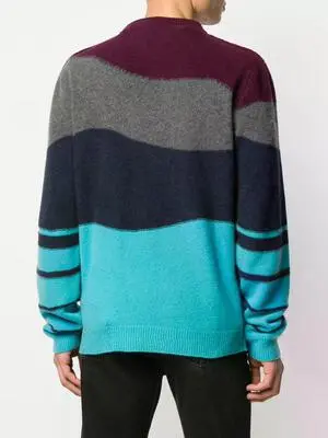 Off-White Multicoloured Striped Knitted Jumper