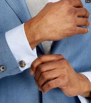 Tateossian Circle Gear Cufflinks