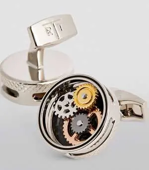 Tateossian Circle Gear Cufflinks