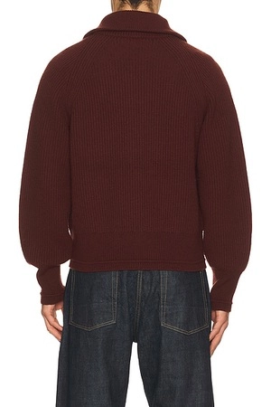 ENTIRE STUDIOS Blimp Quarter Zip Sweater - Bean