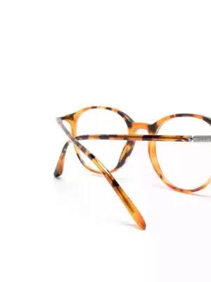 Giorgio Armani Tortoiseshell Round Frame Eyeglasses