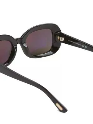 TOM FORD Rectangle Frame Sunglasses - Black