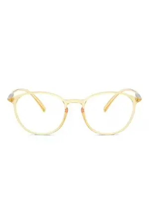 Giorgio Armani Round-frame Glasses - Yellow