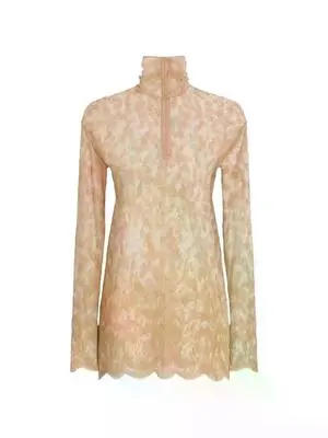 Dolce & Gabbana Dolce & Gabbana Floral Lace Blouse Neutrals
