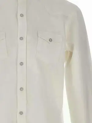 BARBA NAPOLI Flap-pocket Button-fastening Shirt