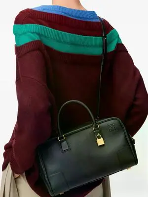 Loewe Amazona 28 Leather Tote Bag - Black
