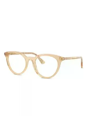 Burberry Round Frame Eyeglasses - Neutrals