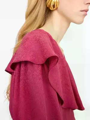 Chloé Silk Ruffled Collar Blouse