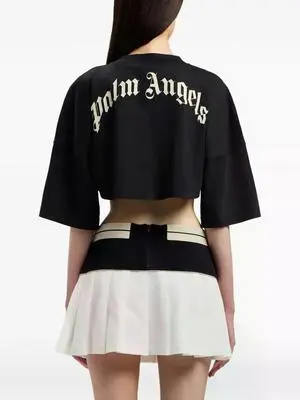 Palm Angels Cropped Logo T-shirt