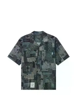 MUSIUM DIV. Patterned Shirt - Blue