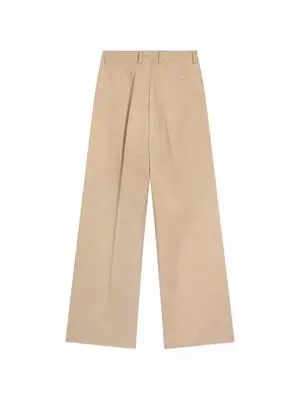 PENCE 1979 Pleated Wide Leg Trousers - Neutrals