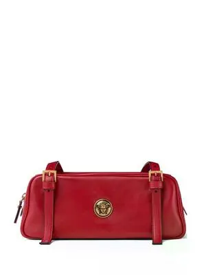 Versace Versace Emblème Nappa Leather Bowling Bag Red