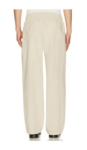 FRAME Relaxed Cotton Twill Trousers - Brown