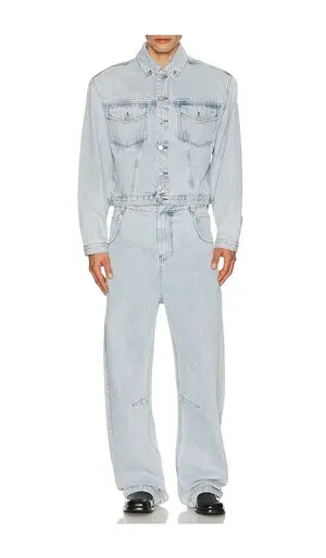 ENTIRE STUDIOS Shrunken Denim Jacket - Blue