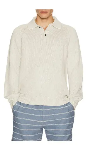 Faherty Brand Heirloom Long Sleeve Polo Sweater In . Also