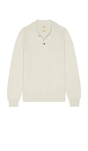 Faherty Brand Heirloom Long Sleeve Polo Sweater In . Also