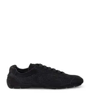 Prada Suede Montecarlo Re-edition 2005 Sneakers - Black