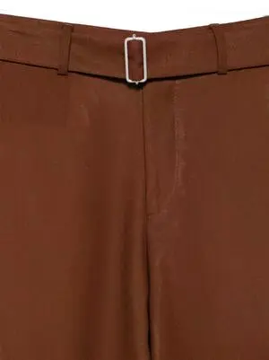 LARDINI Belted Straight Leg Trousers