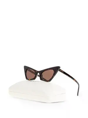 Alexander McQueen Cat-eye Sunglasses With Tinted Lenses And Logo Lettering