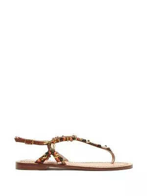 Malìparmi Embellished Flat Sandals