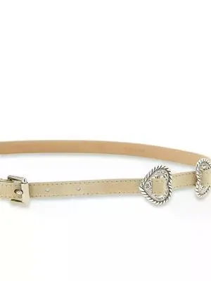 KATE CATE Ranchera Suede Belt - Neutrals