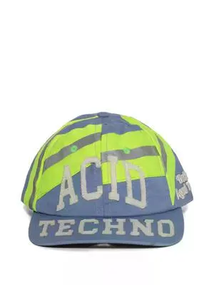 BETTER WITH AGE Reconstructed Striped Cap - Blue