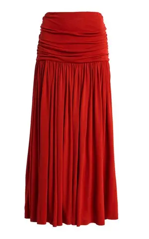 Françoise Nora Maxi Skirt - Red