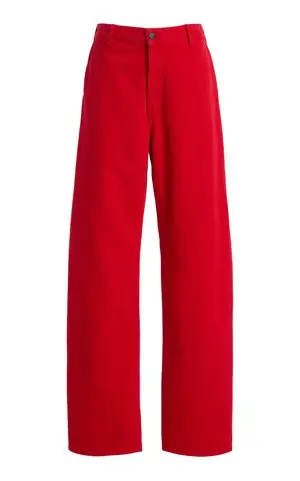 KALLMEYER Wide Leg Column Jean - Red