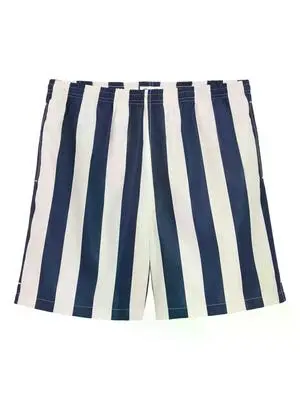 AMI Paris Striped Swim Shorts - Blue