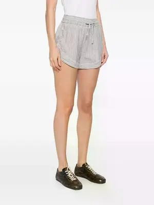 MARANT ETOILE Striped Tie-waist Shorts