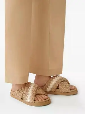 Fabiana Filippi Twisted Stripe Sandals
