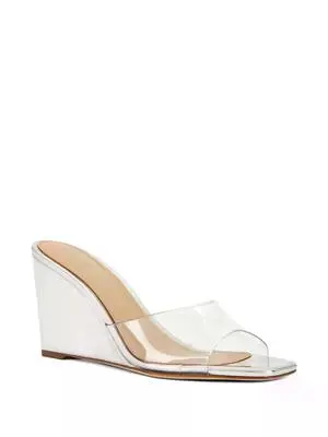 Veronica Beard Square Toe Wedge Sandals