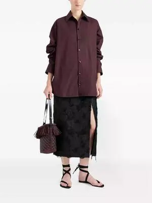 Proenza Schouler Dalma Jacquard Midi Skirt - Black