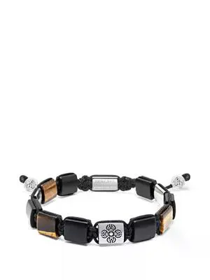 NIALAYA JEWELRY Dorje Flatbead Multi-stone Bracelet - Black