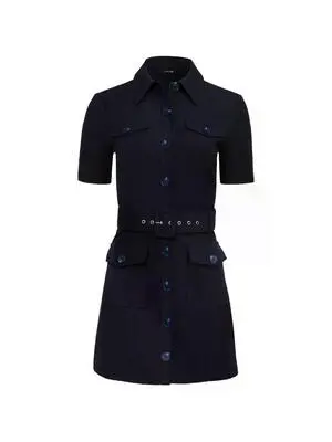 TOCCIN Lydia Belted Shirt Dress