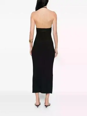 Jacquemus Tablier Knitted Midi Dress - Blue