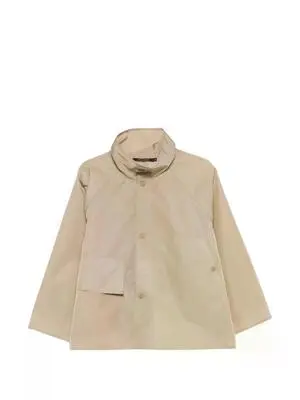 Sofie D'hoore Beige Funnel Neck Jacket - Neutrals