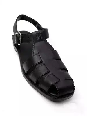 Hugo Liora Buckled Woven-design Sandals