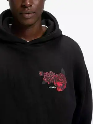 Hugo Floral Print Hoodie