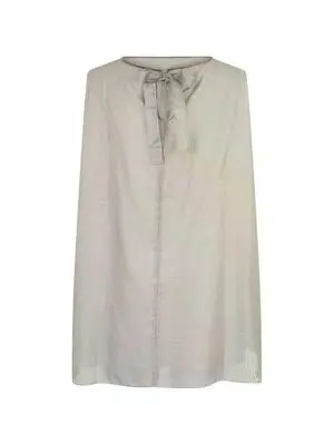 Fabiana Filippi Checked Sleeveless Top