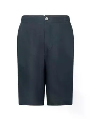 FRANZESE COLLECTION Linen Bermuda Shorts - Blue