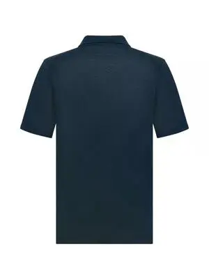 FRANZESE COLLECTION Ribbed V-neck T-shirt - Blue