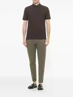 ZANONE Short-sleeve Polo Shirt - Brown