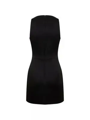 David Koma Sleeveless Rose Appliqué Mini Dress