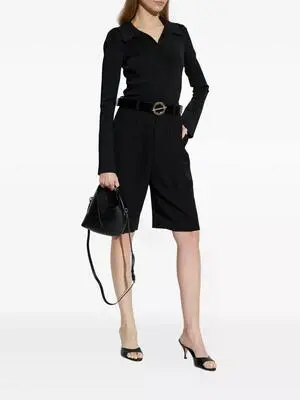 Alexander Wang Long-sleeve Polo Collar Blouse