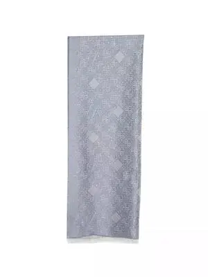Emporio Armani Geometric Scarf - Blue